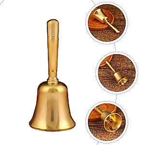 Milisten Call Service Bell 4pcs Brass Handbell Classroom Attention Hand Call Bell Customer Bell Hand Service Bell Bar Bell Animal Toys Practical Hand Bells Telephone Elder Table Bell
