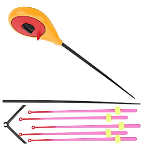 Dioche Fishing Rod Kit, Lightweight Portable Ice Fishing Pole End, Rods Pole End Tip Flexible Toughness 43g for Fishing Lover Fishing Tackle Winter Ice Fishing(16cm)