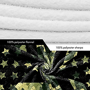 American Flag Camouflage Wearable Blanket Hoodie,Oversized Hooded Blanket Sweatshirt