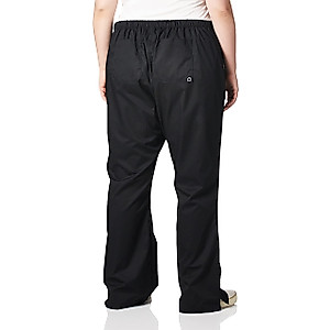 WonderWink Women's Plus-Size Wonderwork Flare Leg Scrub Pant, Black, 4X-Large