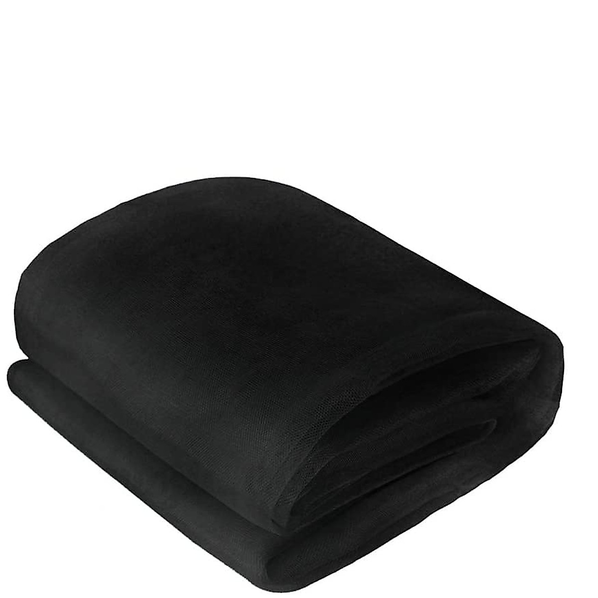 SJHmoo Mosquito Net Cloth Fabric, DIY Insect Pest Barrier Mesh Nets for Porch/Outdoor/Bed/Wedding, Black 60x120in