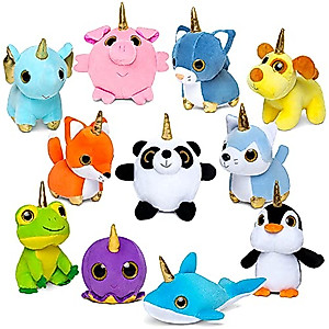 Naturally KIDS Unicorn Stuff, Unicorns Gifts for Girls - Unicorn Stuffed Animals for Girls, Animal Toys, Sensory Toys for Toddlers 1-3, Unicorn Toys for Girls Age 3, Unicorn Plush, Toddler Girl Toys