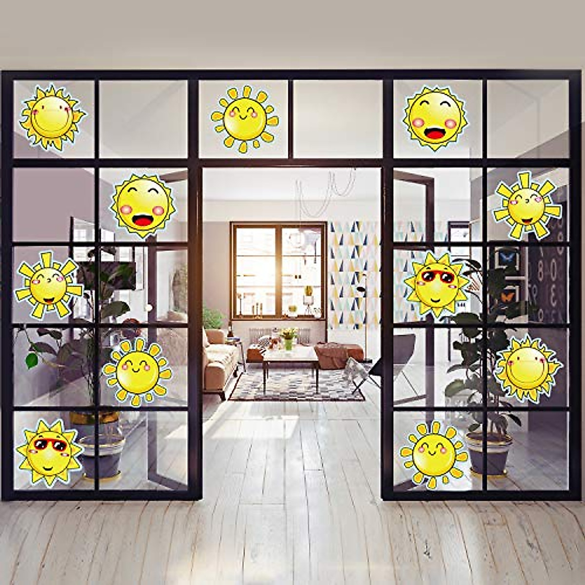 Sun Cutout Accent Classroom Bulletin Board Decoration School Spring Summer Theme Party Supplies Accessory Crafts Art Decor Card Happy Birthday Chart Stickers