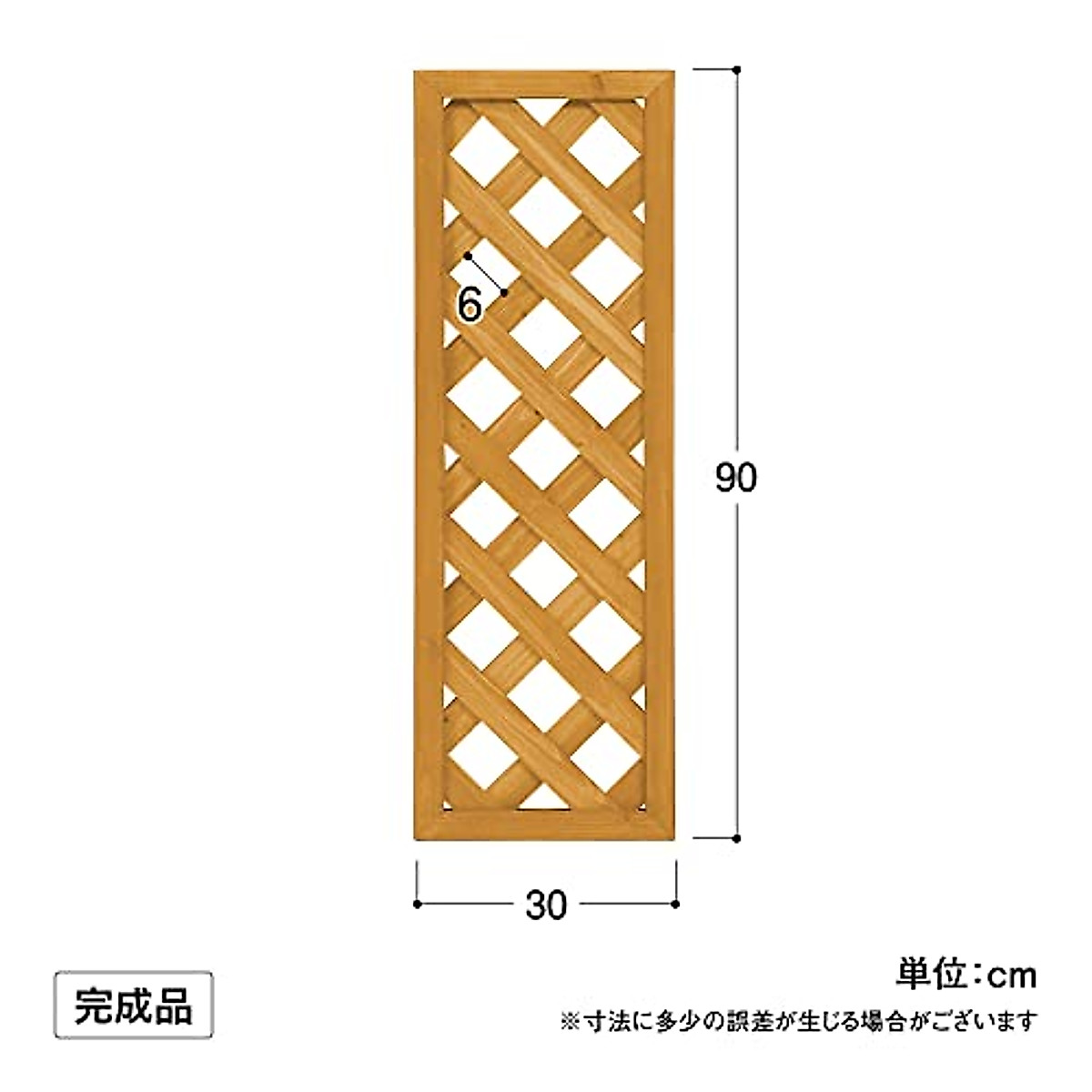 Takasho EWO-35N Ecoland Garden Lattice, Natural, 11.8 x 35.4 inches (300 x 900 mm)
