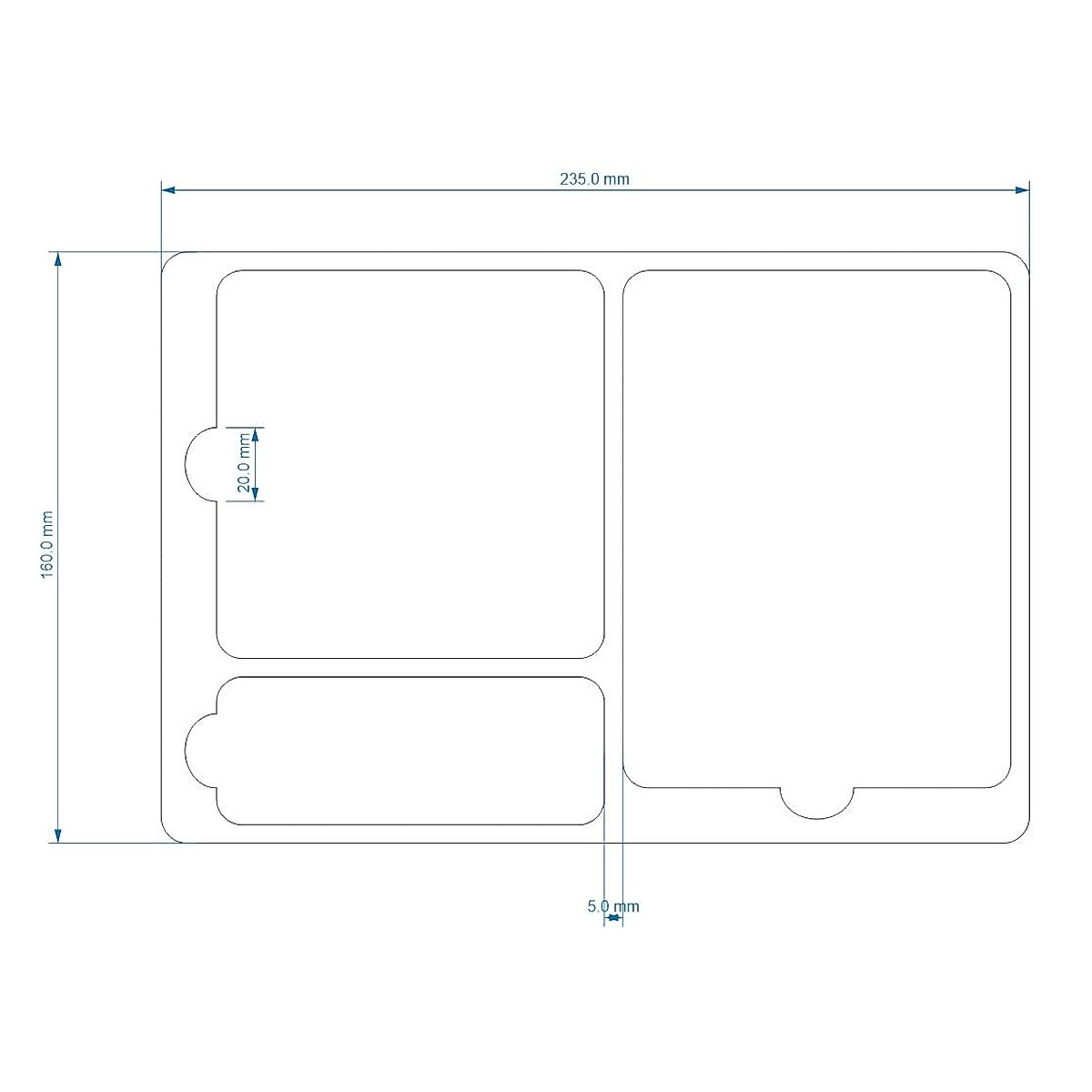 KIHACO Display Tray for Three Part Card Montessori
