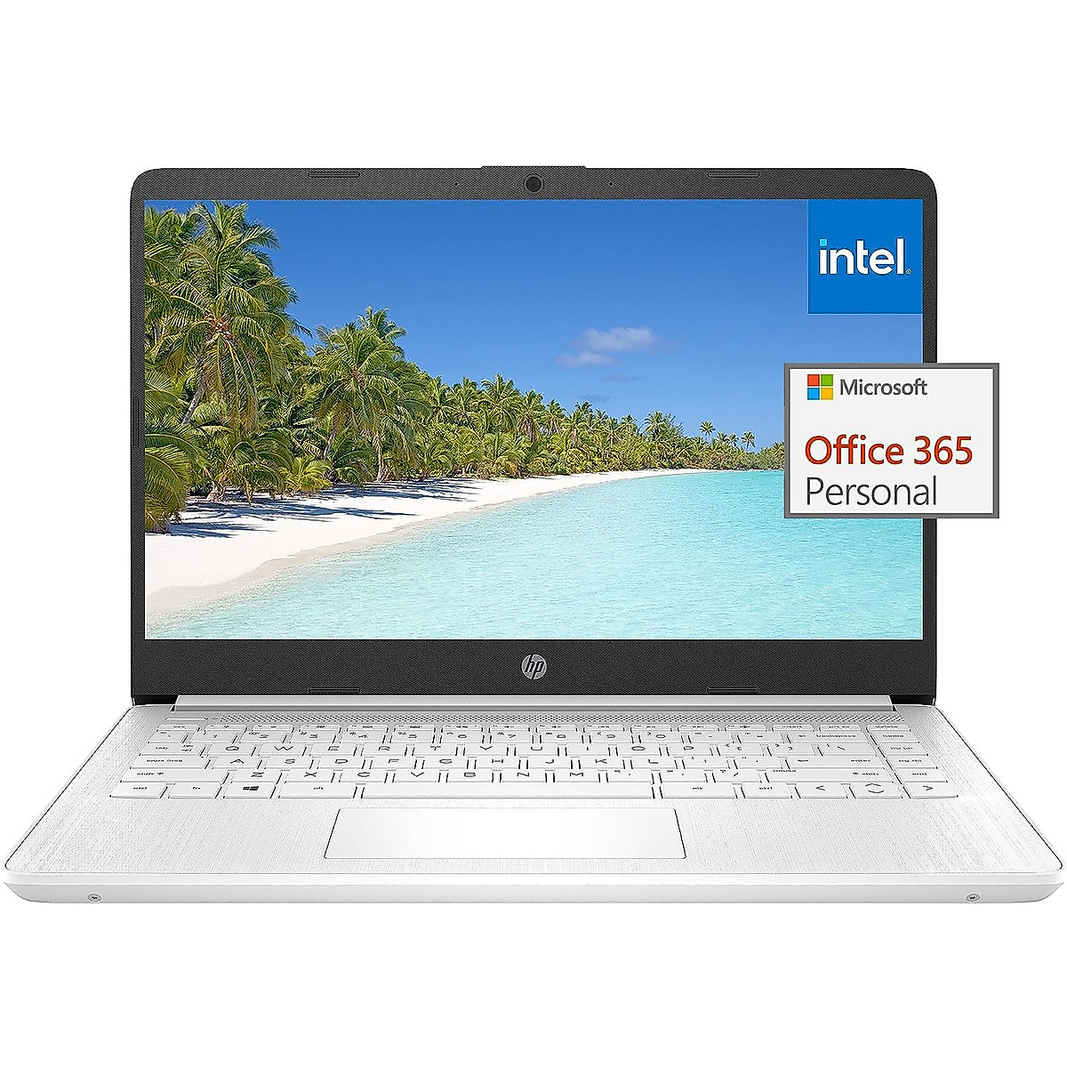 HP 2023 Newest 14" Ultral Light Laptop, for Students and Business, Intel Quad-Core N4120, 8GB RAM, 192GB Storage (64GB eMMC+128GB Micro SD), USB-A&C, Wi-Fi, Webcam, HDMI, 1 Year Office 365, Win11 S
