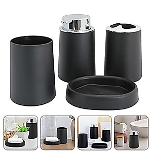 Beaupretty 1set Bathroom Set Lotion Bottle The Handy Hotel Bathroom Accessories Home Bathroom Accessories Tumbler Rinsing Cup Soap Lotion Bathroom Washing Accessory Toothbrush Cup