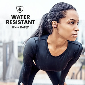 Back Bay Audio Runner 60 - Rose Gold Wireless Running Earbuds, 80 Hour Long Battery Life Over The Ear Earbuds with EarHooks, Wrap Around Ear Buds Wireless Bluetooth Earbuds with Microphone