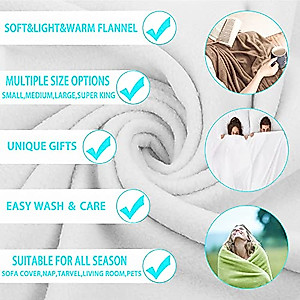 Smier Direct Cute Potato Soft Comfy Flannel Blanket Fluffy Queen Plush Throw Twin Cozy Outdoor Picnic Living Room Travel Couch 80x60in for Adult