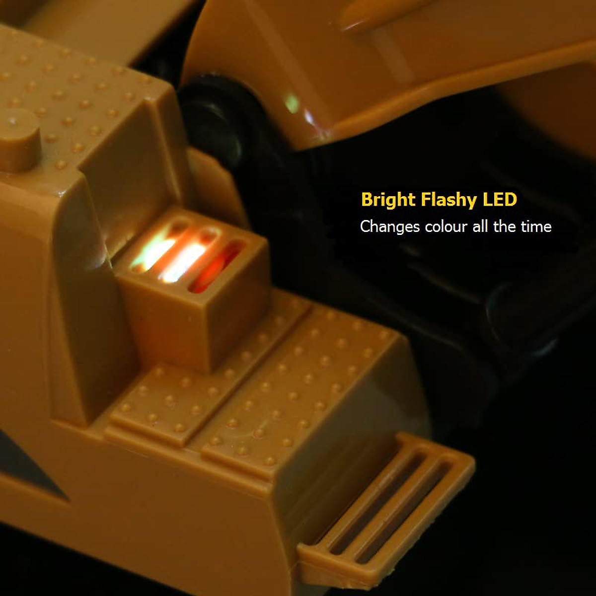 GearRoot Remote Control Excavator Construction Vehicle with Sound & Lights, Rechargeable RC Truck Excavator Toys for Boys Gift