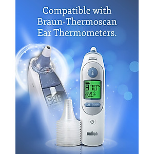 400 Pack of Ear Thermometer Covers Disposable (Universal Fit - Medical Grade) Compatible with All Braun Thermoscan & Phillips Ear Thermometers - Bulk Refill Pack of 400