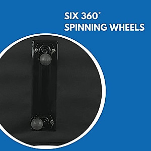 Homiegear Expandable Rolling Wheeled Duffle Bag Spinner Suitcase Luggage - 6 Wheels (36 Inch)