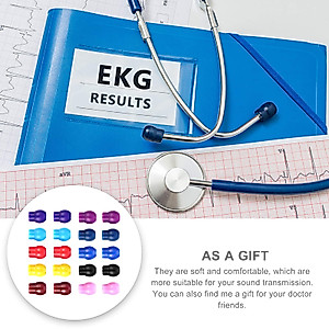 Mikikit Replacement Stethoscope Ear Tips Earpieces Soft Ear Plugs Earbuds Universal Earplugs Ear Tips Stethoscope Accessories 10 Pairs