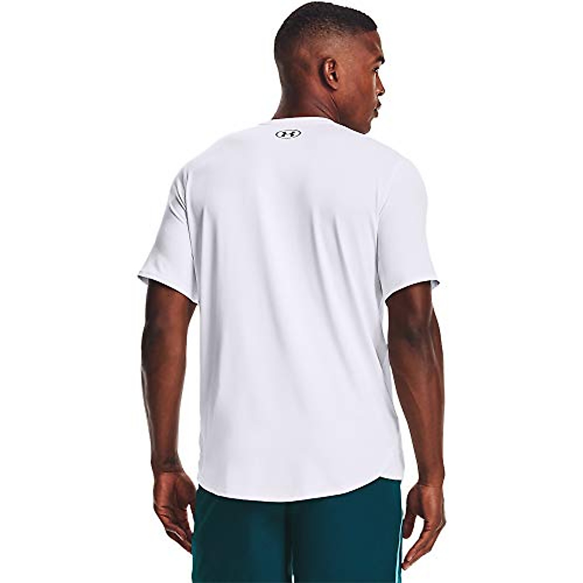 Under Armour mens Training Vent 2.0 Short-Sleeve T-Shirt , White (100)/Black , Large