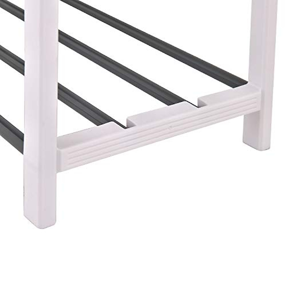 4 Tiers Shoe Rack,12 Pairs Shoe Storage Organizer Shelves for Closet/Entryway/Garage,Space Saving Shoe Shelf,Stackable Freestanding for Room Organization