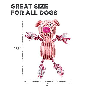 Outward Hound by Charming Pet Ranch Roperz Pig Plush Squeaky Dog Toy