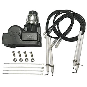 BSARTE Grill Igniter Kit for Blackstone 36 Inch Griddle with 4 Electrode, Push Button Electronic Battery Igniter Replacement Spark Plug Kit