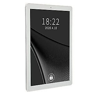 Tablet PC, 10 Inch Silver Tablet 11 3GB RAM 64GB ROM 3G & WiFi 5G Network for Men Daily School (US Plug)