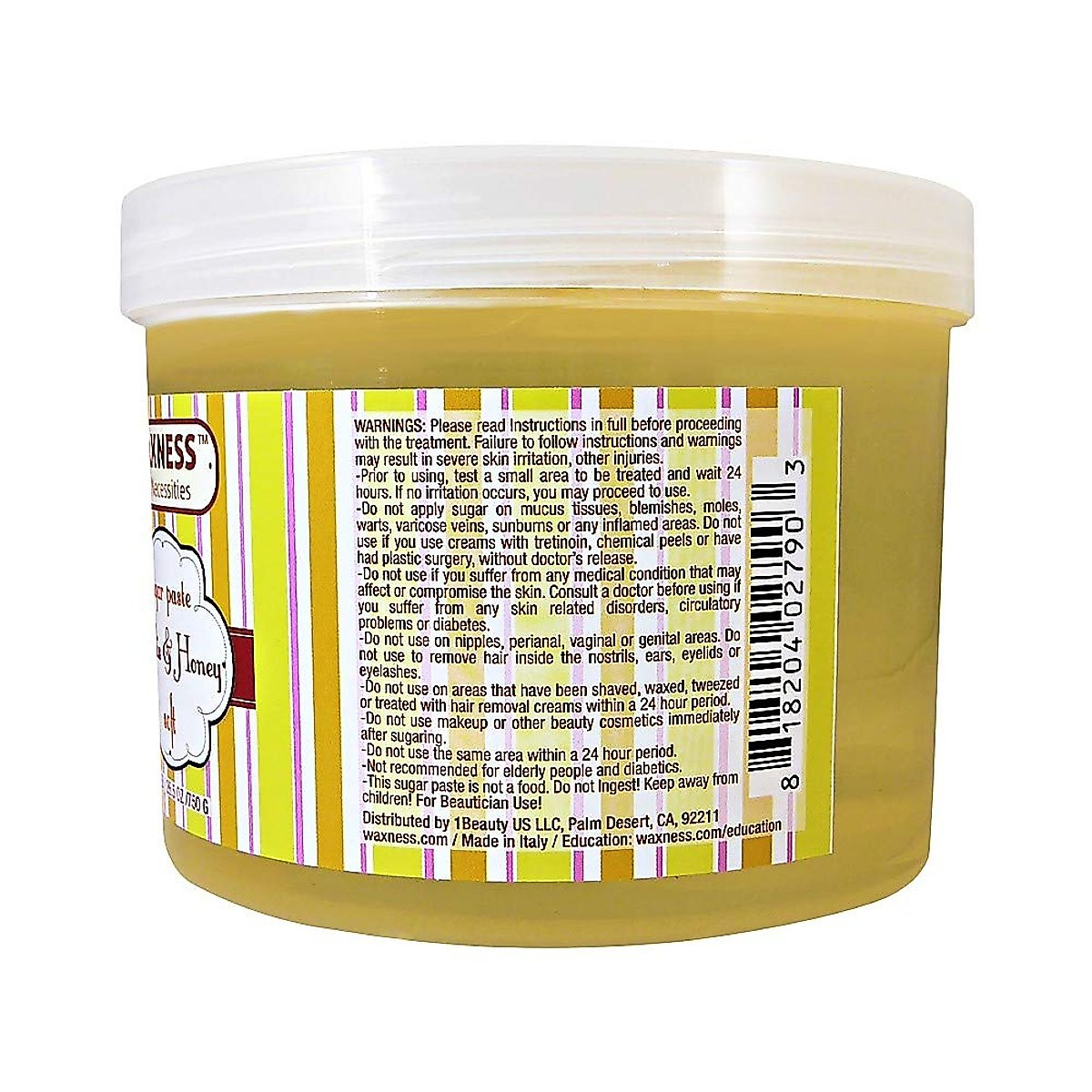 Waxness All Natural Soft Sugar Paste for Manual Application and Bandage Technique Honey Propolis 1.6 Pound