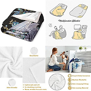 Satigi Dragon Blanket, Dragon Fuzzy Blanket, Personalized Baby Blankets Gifts Blanket Ultra-Soft Fleece Throw Blankets from Daughter Son, Dragon Themed Gifts Small/Medium/Large/X-Large