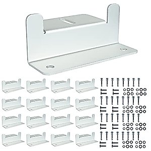 WHS-Solarlive Z Brackets Solar Panel Mounting, Lightweight Aluminum Corrosion Free Construction for RVs, Trailers, Boats and Other Off Gird Roof Installation, 16 Units per Set