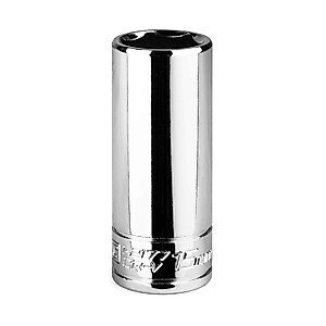 Capri Tools 15 mm Deep Socket, 1/4-Inch Drive, 6-Point, Metric