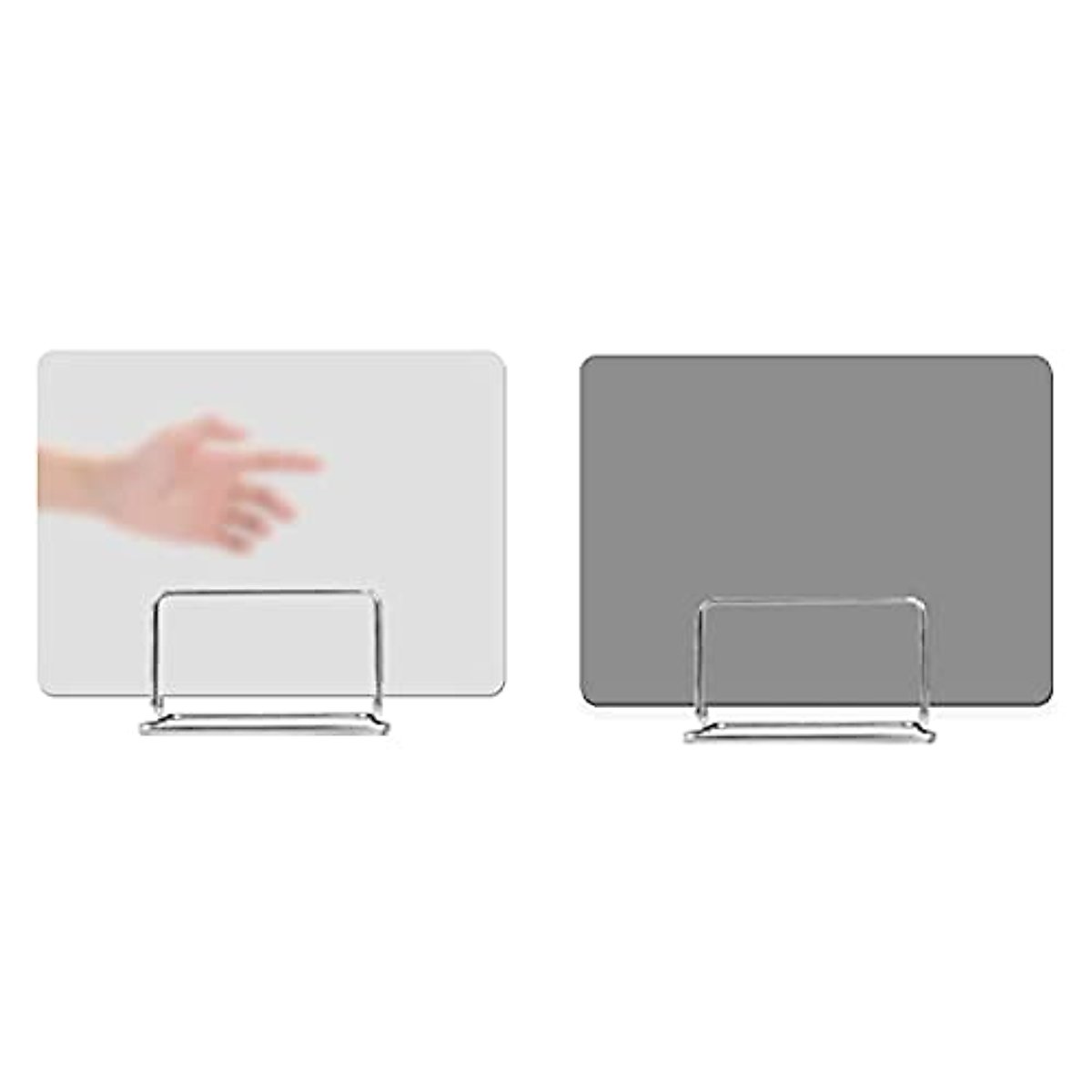 Office Desk Bezel Desk Partition Acrylic Screen Board Desktop Partition Board Exam Bezel Mobile Screen Clip (Color : Matte Transparent, Size : 30 * 50cm)