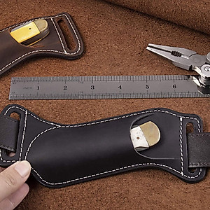 Fashion PU Covers Pouches PU Sheath Case Cover Small Sheath Perfect for Hiking Folding Sheath