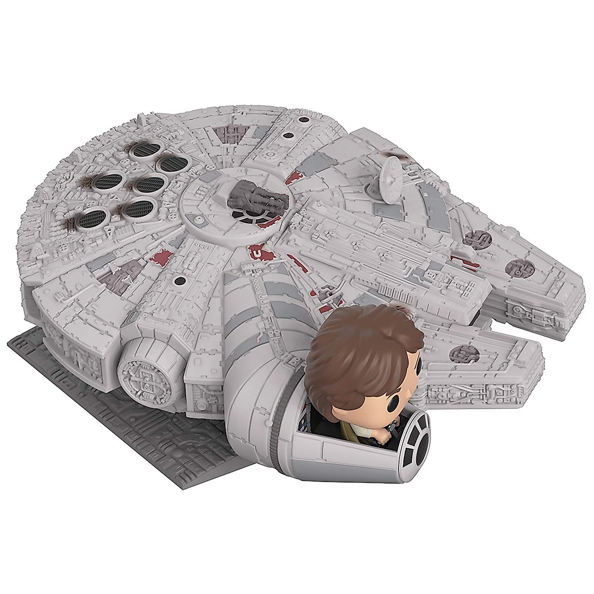 Funko Pop! Deluxe: Star Wars - Millennium Falcon with Han Solo Vinyl Figure, (Amazon Exclusive)
