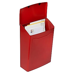 Architectural Mailboxes 2681R Marina Wall Mount Mailbox, Small, Red