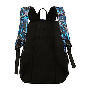 JiaYou Boy Girl Unisex 20L Fashion School Bag Backpack with Florescent Mark 3 Sets/2 Sets (20L, USB ColorG 3 Sets)