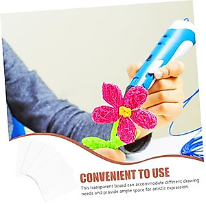 GRADENEVE 10pcs Copying Board Drawing Board for 3D Printing Pen Drawing Tool Convenient Painting Mat 3D Drawing Paper Templates 3D Printing Pen Mat Basic Template Plastic