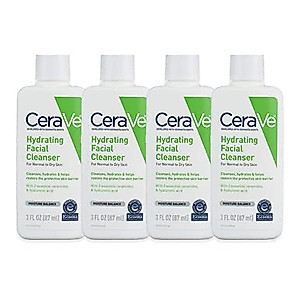 CeraVe Hydrating Facial Cleanser For Normal to Dry Skin 3 fl oz