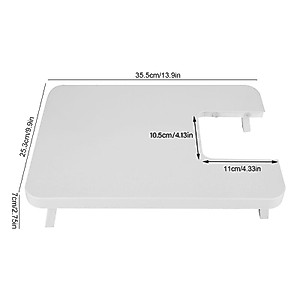 Sewing Machine Extension Board, Portable ABS Plastic Mini Desktop Sewing Machine Extension Table Extension Board for Household Home Sewing Craft Accessories, 13.9x9.9x2.8inch