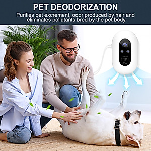 Ozone Odor Eliminator for Strong Odor 99% Cat Litter Deodorizer Dog Poof Odor Removal Home Plug in Air Purifier for Bedroom Toilet Kitchen Pets Shoe Bathroom Smoke Car Formaldehyde Air Freshener White