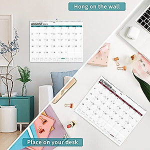 2023-2024 wall calendar - Desk/Wall Calendar 2023-2024, Jul.2023 - Dec.2024, 11-1/2"x14.68", Ruled Blocks, Spiral Bound, Monthly Calendar