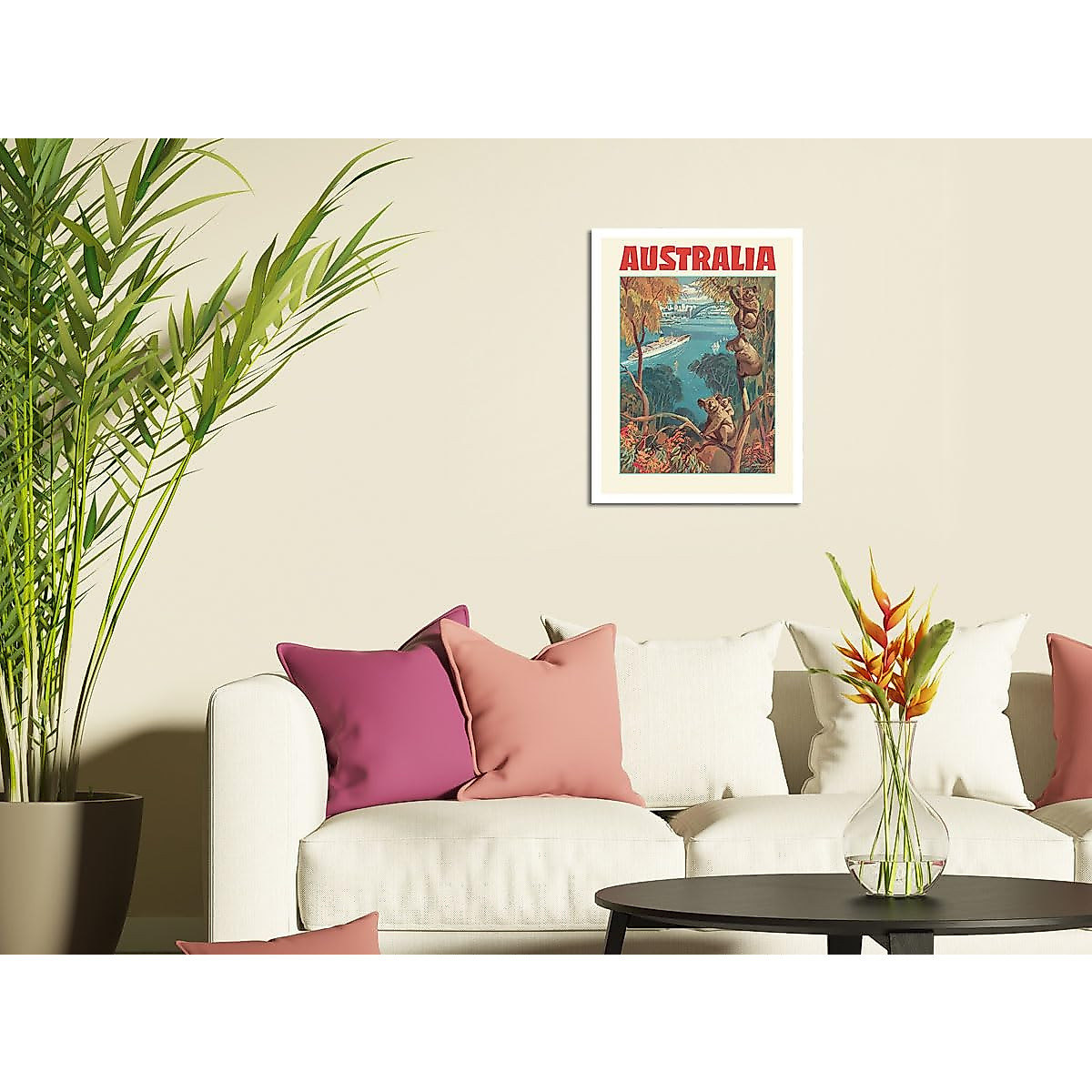 Australia - SS Mariposa SS Monterey - Vintage Ocean Liner Travel Poster by Louis Macouillard c.1960 - Master Art Print (Unframed) 12in x 18in