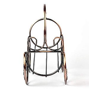 Muellery Decorative Wine Bottle Holder Single Bottle Tabletop Countertop Centerpiece Décor Carriage Design TPKZ37724