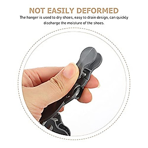 Cabilock Children's Shoe Clip Hangers for Skirts Cake Container Kids Pants Hangers Shoe Rack Baby Slipper Hanger Drying Clip Organizer Shoes Hanging Hook Children Hangers Baby Hanger 10pcs