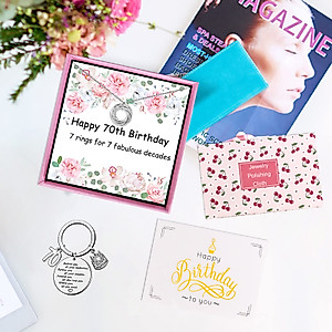 70th Birthday Gifts for Women, Fabulous Funny Happy Birthday Gift for Best Friends, Mom, Sister, Wife, Aunt Turning 70 Years Old, 70th Bday Gifts Women