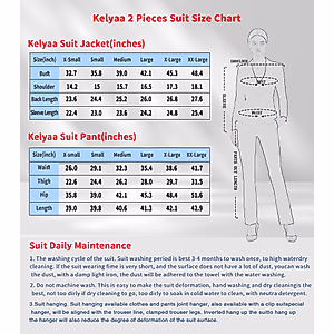 Kelyaa Women's 2 Piece Suit Lady 2 Button Notched Lapel Business Work Office Slim Fit Blazer Jacket Pants Set Black