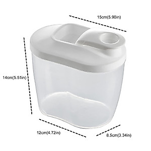 Prime Food Storage Container with Lids and Pour Spout BPA Free Airtight Storage for Kitchen and Pantry Portable Organizer for Spaghetti Sugar Rice Cooker Pasta Cereal Spices Dry Goods