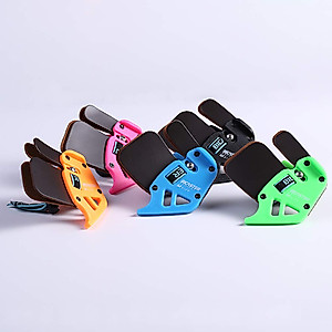 BICASTER Archery Finger Tab Genuine Leather RH Finger Guard (Black, Medium)