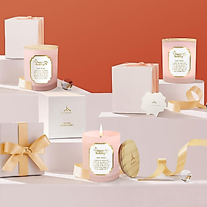 Happy Birthday Gifts for Women - Funny Best Friend Friendship Gifts for Women Friends, Birthday Gifts for Best Friend Bestie BFF Coworker Classmate Women, Lavender Candle Gifts