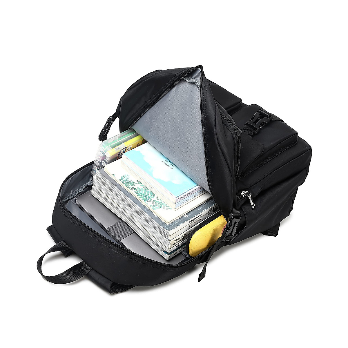 Teecho Cute Backpack for Girl Fashion Waterproof Daypack for Women Black