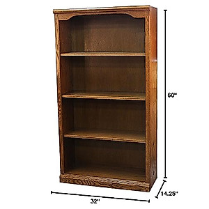 American Heartland Manufacturing Co,. LLC Oak 60 inch Bookcase in Light