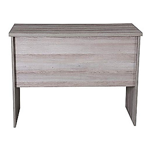 Studio Space 39.5" Modern Computer Desk, 2-Drawer Writing Workstation with A Simulated Cherry Wood Finish Table Top for Home Office, Grey