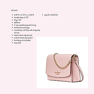 Kate Spade Carson Saffiano Leather Convertible Crossbody Bag (Chalk pink)