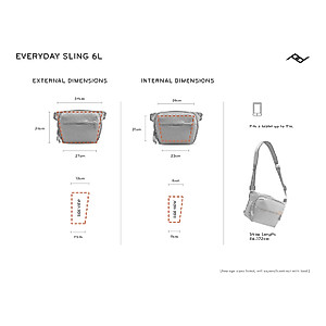 Peak Design Everyday Sling 6L Midnight Sling or ShoulderCarry (BEDS-6-MN-2)