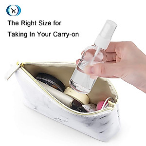 Hydior 2oz Clear Glass Spray Bottles for Essential Oils, Small Spray Bottle with Plastic Sprayer - Set of 3